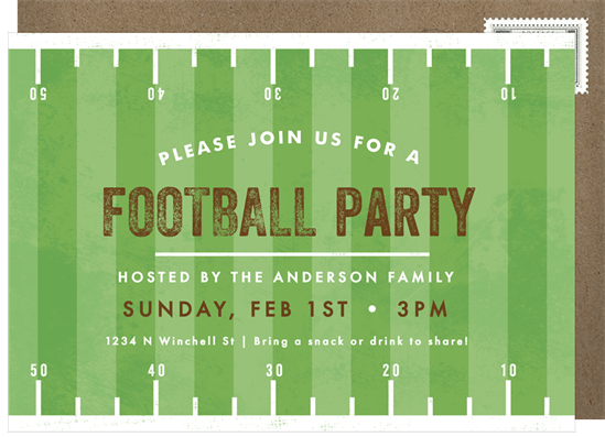Game Day Invitations | Greenvelope.com