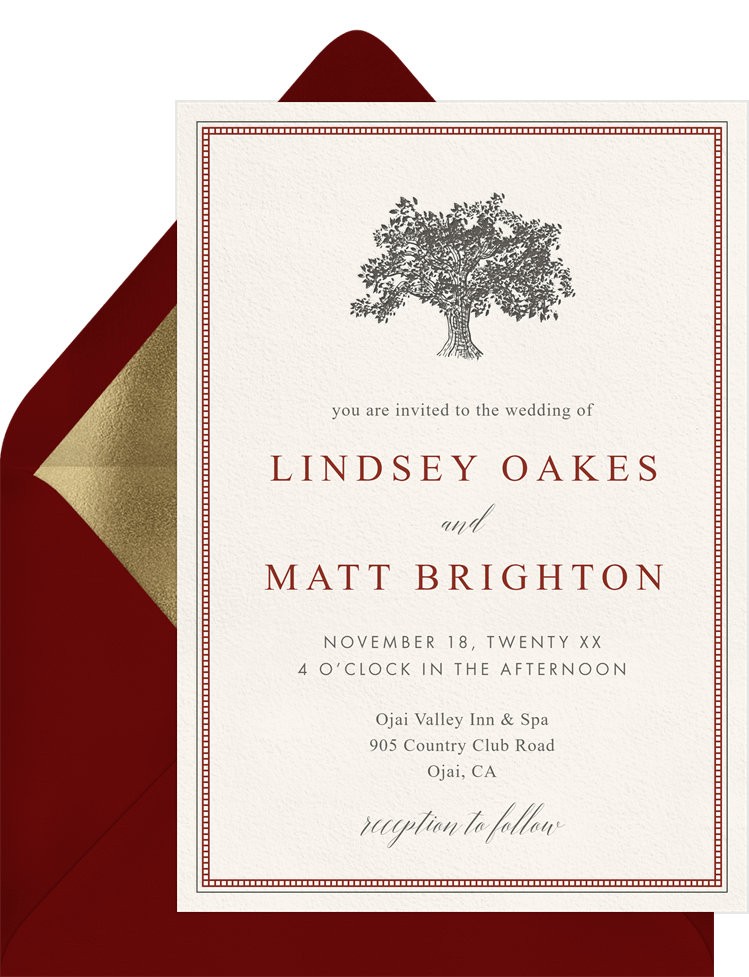 Classic Wedding Invitations Greenvelope.com
