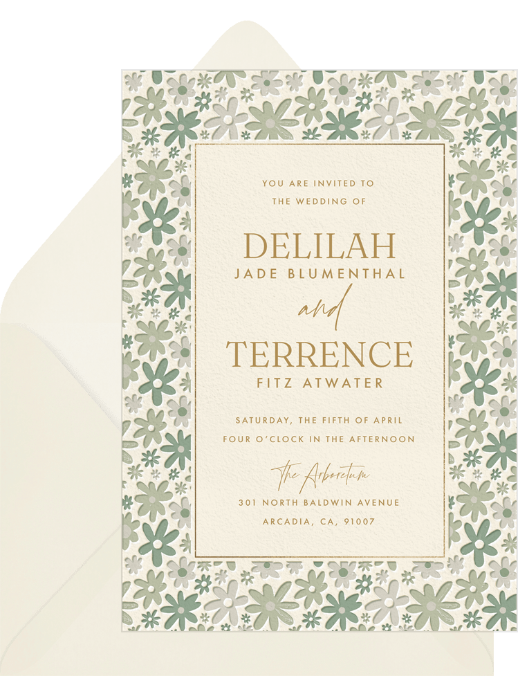 Wedding Invitation Templates & Designs | Greenvelope
