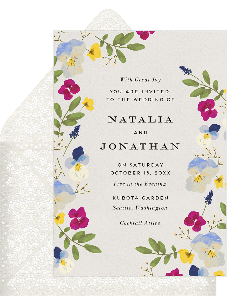 Classic Wedding Invitations Greenvelope.com