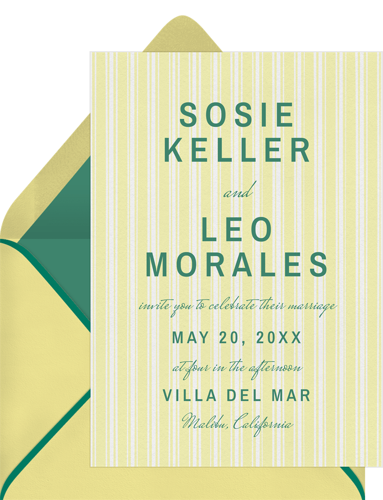 Wedding Invitation Templates & Designs | Greenvelope