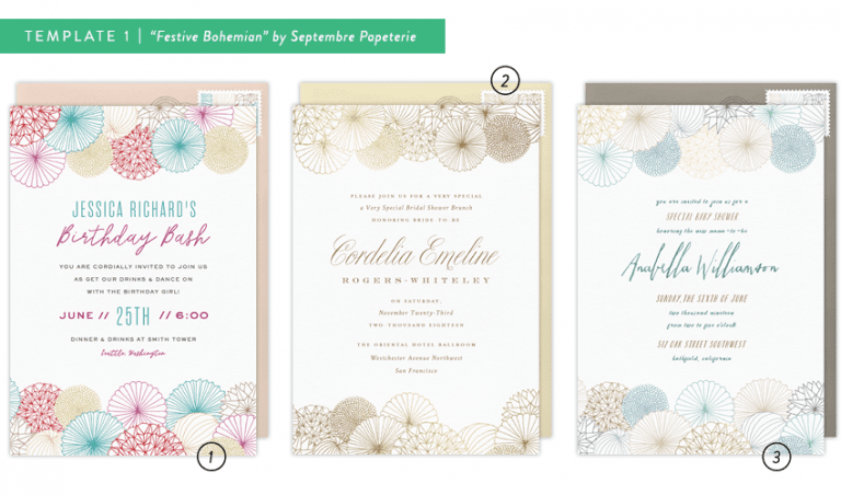 Using One Template for Multiple Events - STATIONERS