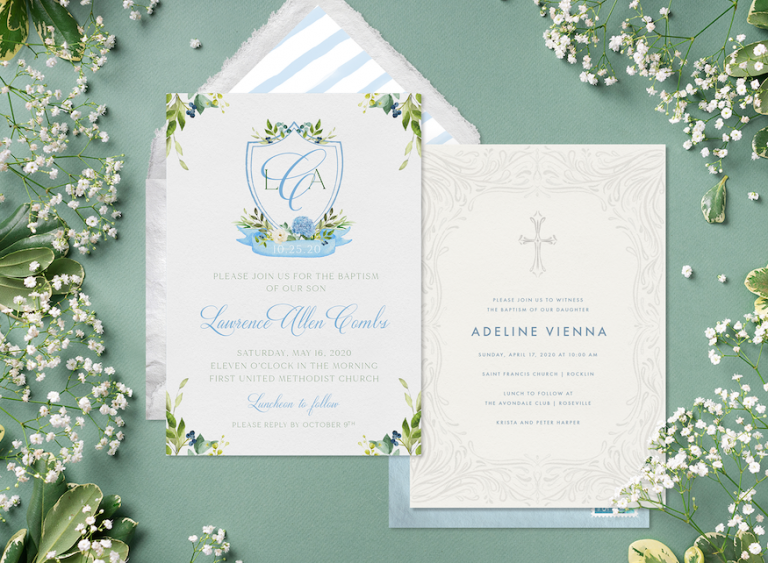 Tips for Writing a Baptism Invitation, Plus 9 Designs You’ll Love