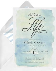 28 Beautiful Celebration of Life Invitations to Honor a Loved One ...