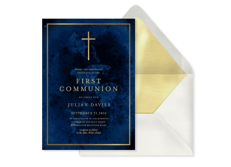 Popular Communion Invitation Designs for Every Style - STATIONERS