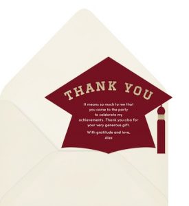 10 Graduation Thank You Cards to Send to Your Cheer Squad