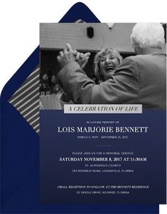 Celebration of Life Invitation Wording for a Heartfelt Message