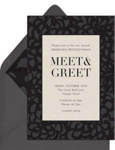 5 Effective Meet and Greet Invitations Plus Tips for Wording - STATIONERS