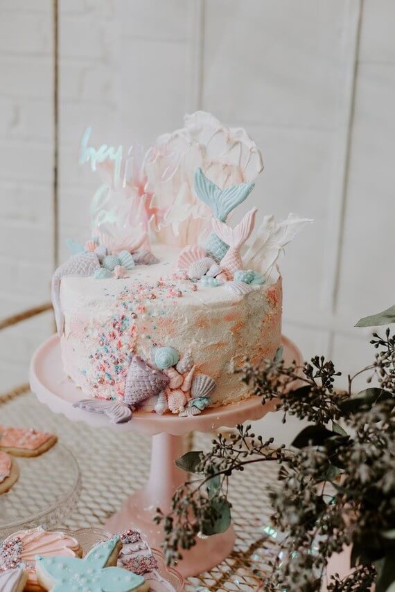 boho mermaid party 100 layer cakelet - STATIONERS