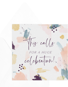 congratulations-card-with-paint-splats-for-design - STATIONERS