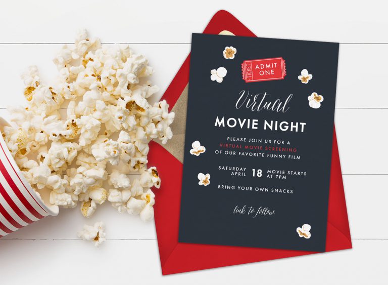 Host the Ultimate Party With These Fun Movie Night Invites and Ideas