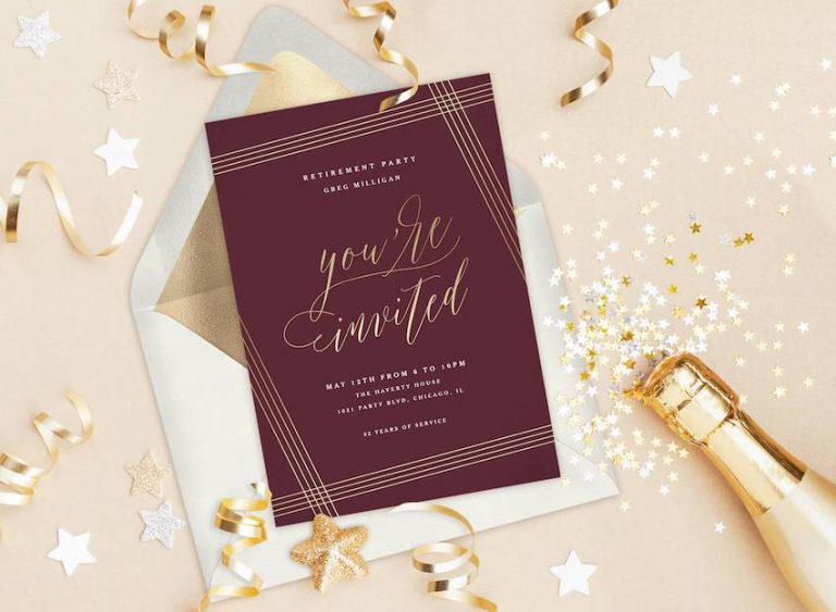 Retirement Invitation Wording: Tips to Mark This Milestone - STATIONERS