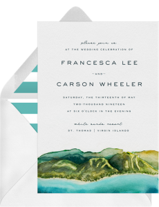 15 Beach Wedding Invitations for Every Kind of Oceanfront Affair