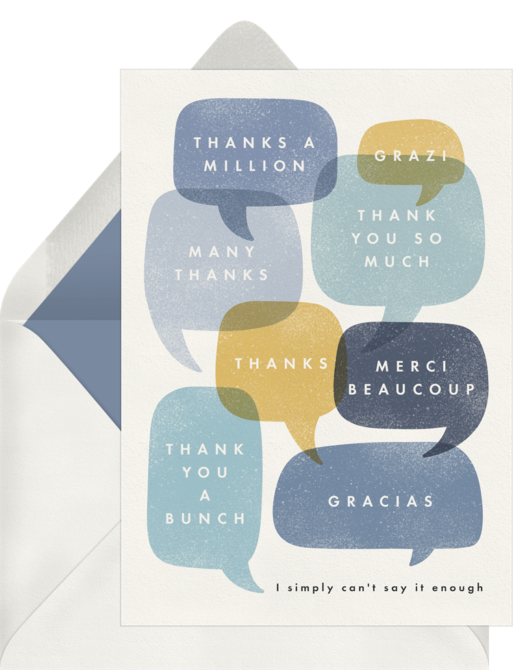 A Whole Lot Of Thanks Cards | Greenvelope.com