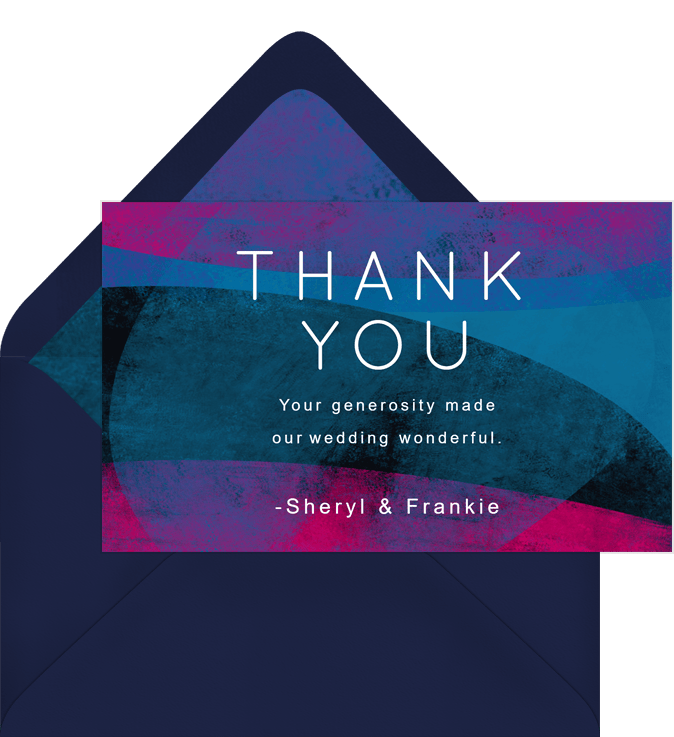 Abstract Art Thank You Notes | Greenvelope.com