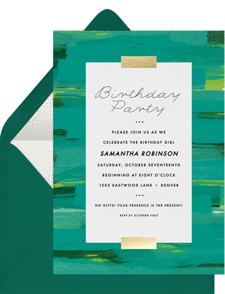Abstract Frame Invitations | Greenvelope.com