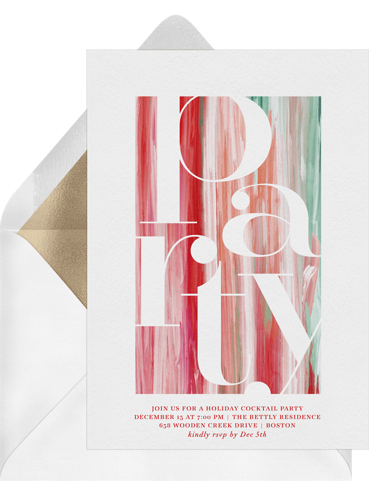 Abstract Party Invitations | Greenvelope.com