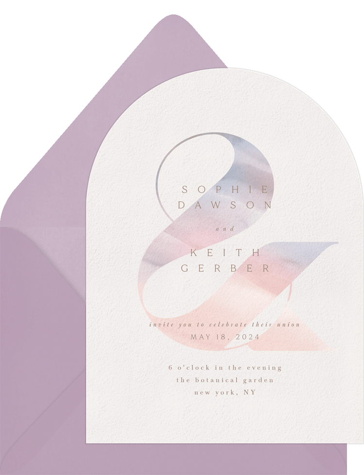 Ampersand Chic Invitations | Greenvelope.com