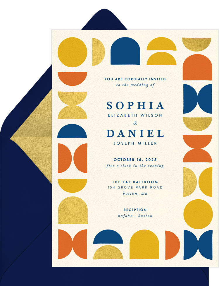 Arch Shapes Invitations | Greenvelope.com