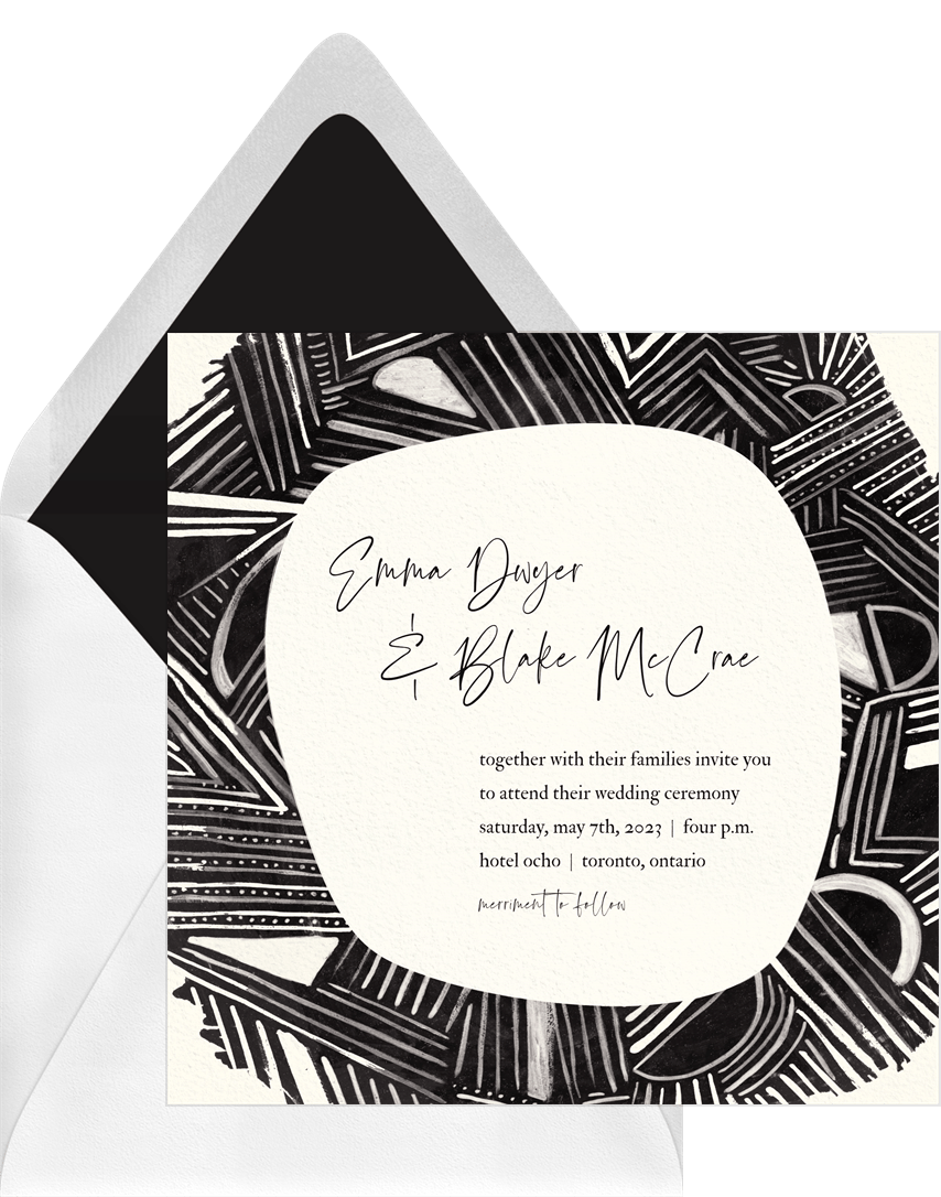 Batik Inspired Pattern Invitations | Greenvelope.com