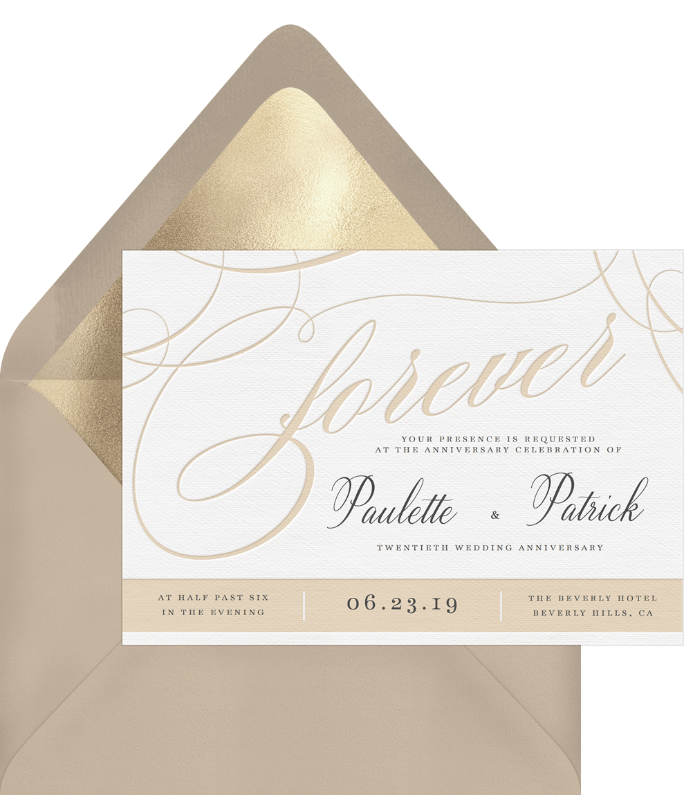 Beautiful Forever Invitations | Greenvelope.com