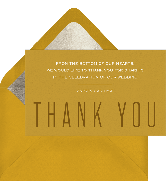 Big Details Thank You Notes in Green | Greenvelope.com