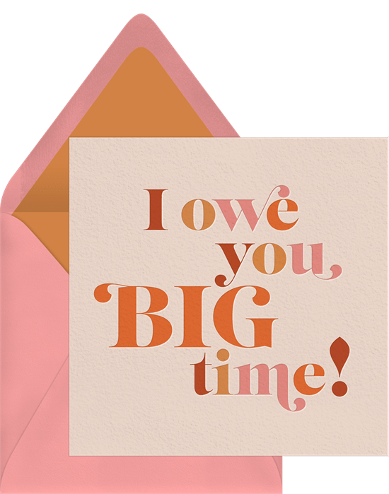 Big Time Cards | Greenvelope.com