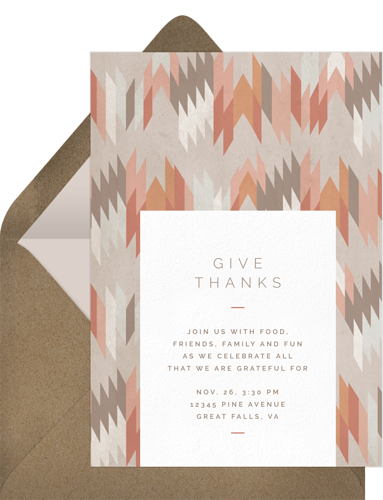 Boho Pattern Invitations | Greenvelope.com