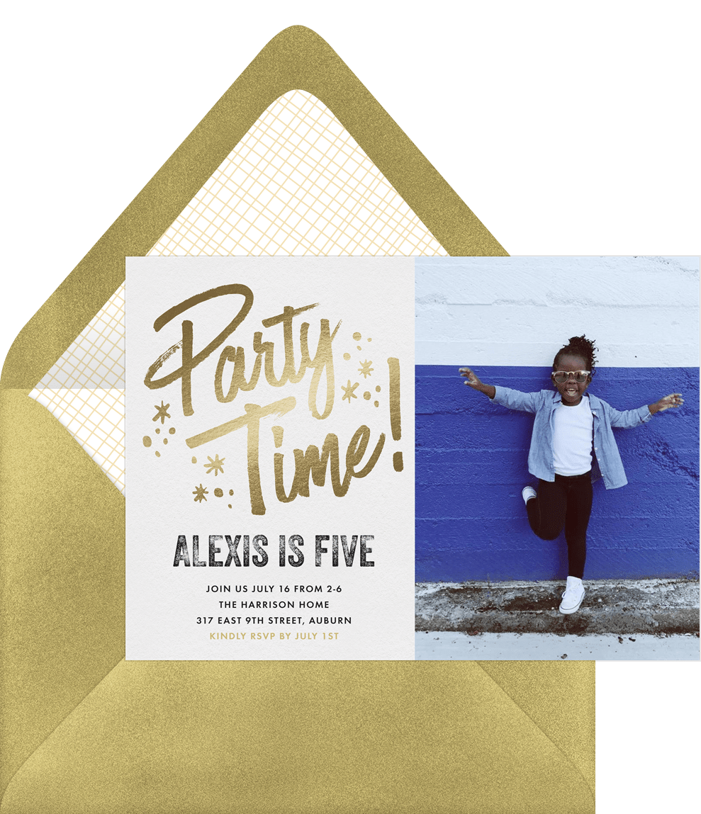 Bold Party Time Invitations | Greenvelope.com