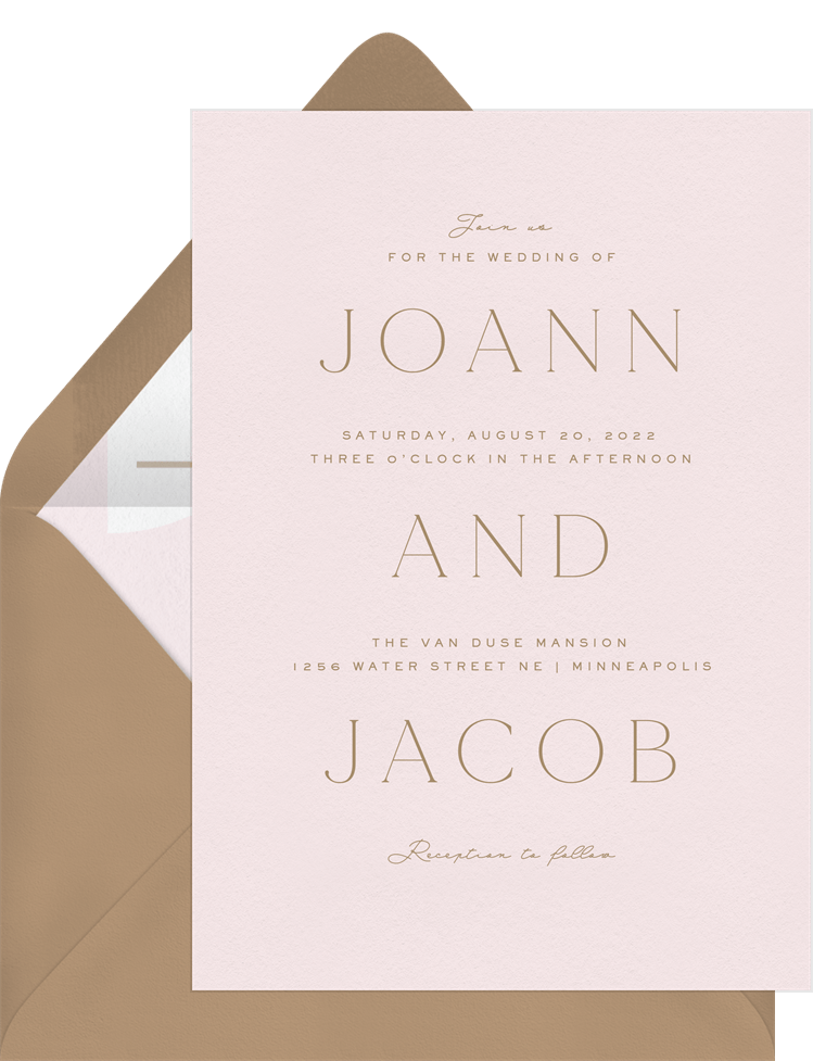 Bold Typography Invitations | Greenvelope.com