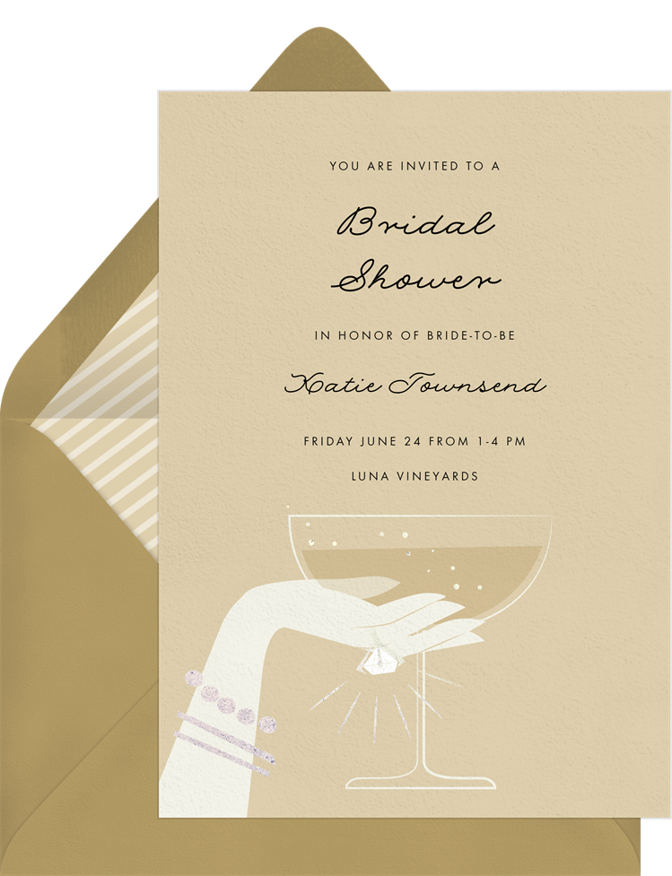 Bridal Toast Invitations | Greenvelope.com