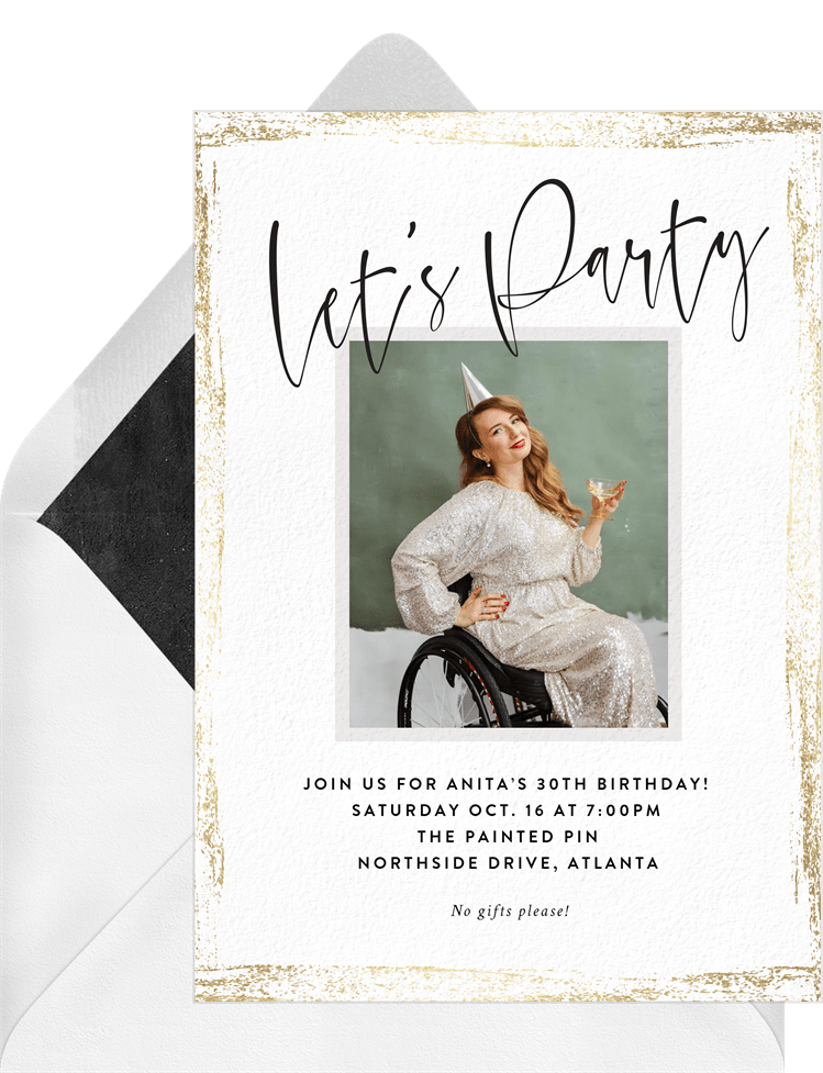 Brushed Edges Invitations | Greenvelope.com