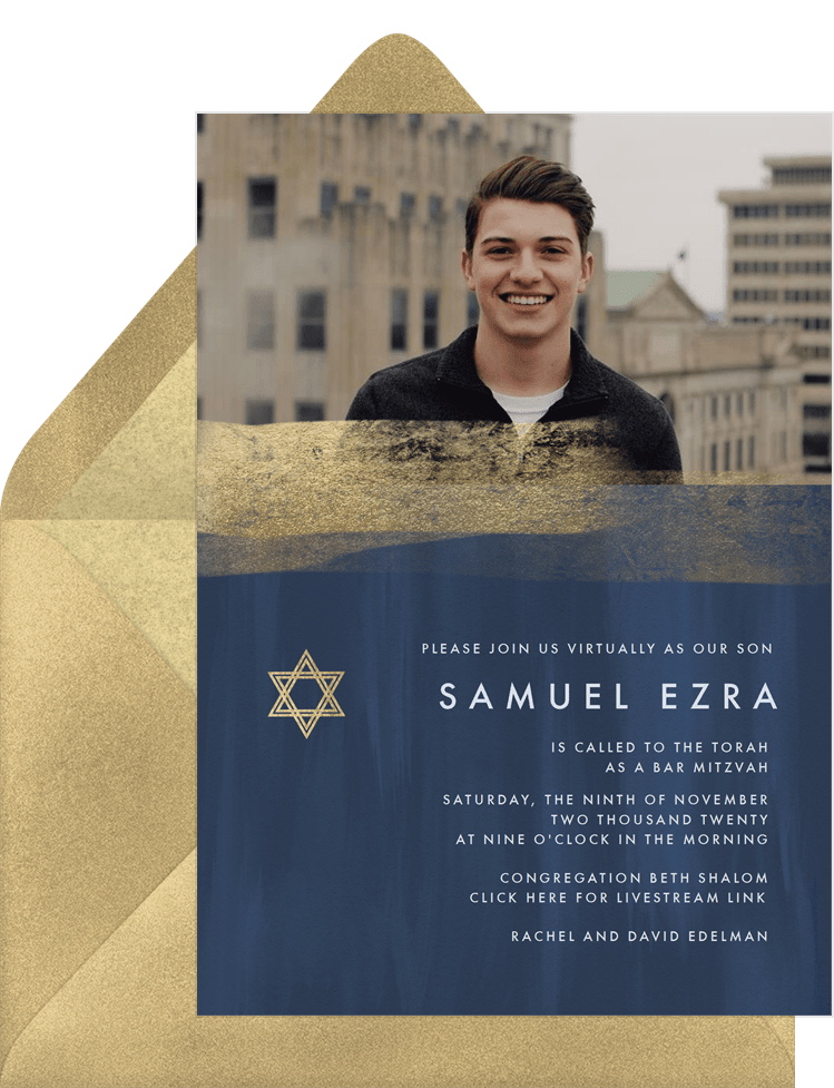 Brushed Gold Invitations | Greenvelope.com