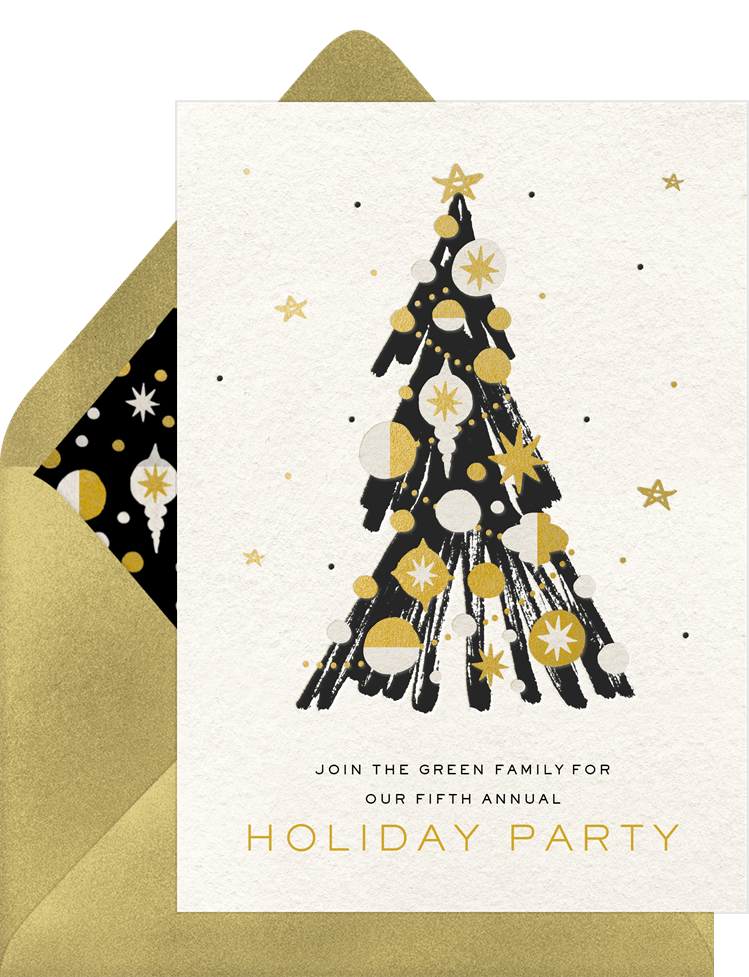 Brushstroke Tree Invitations | Greenvelope.com