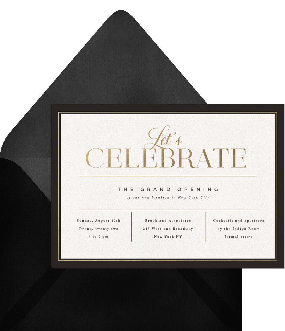 Business Chic Invitations | Greenvelope.com