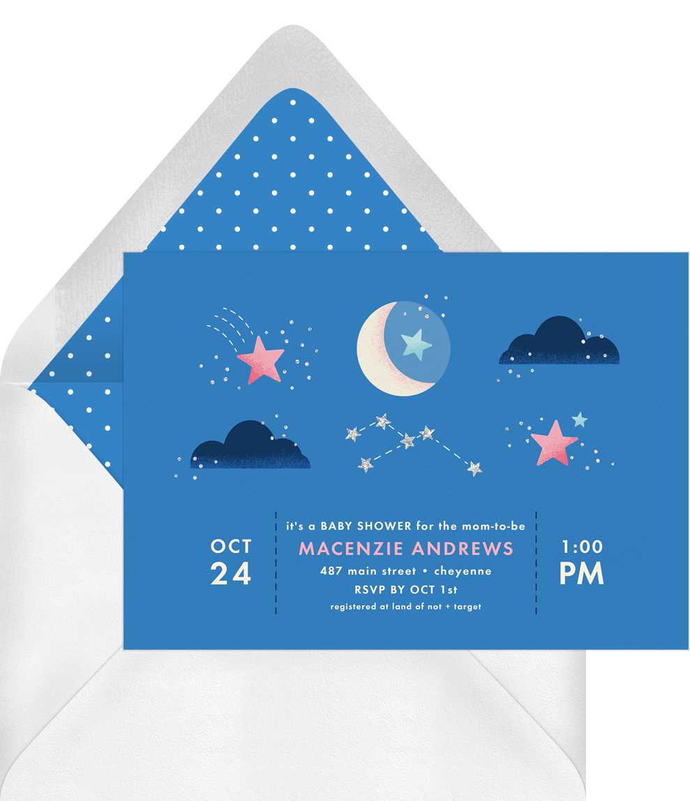 Celestial Sparkle Invitations | Greenvelope.com