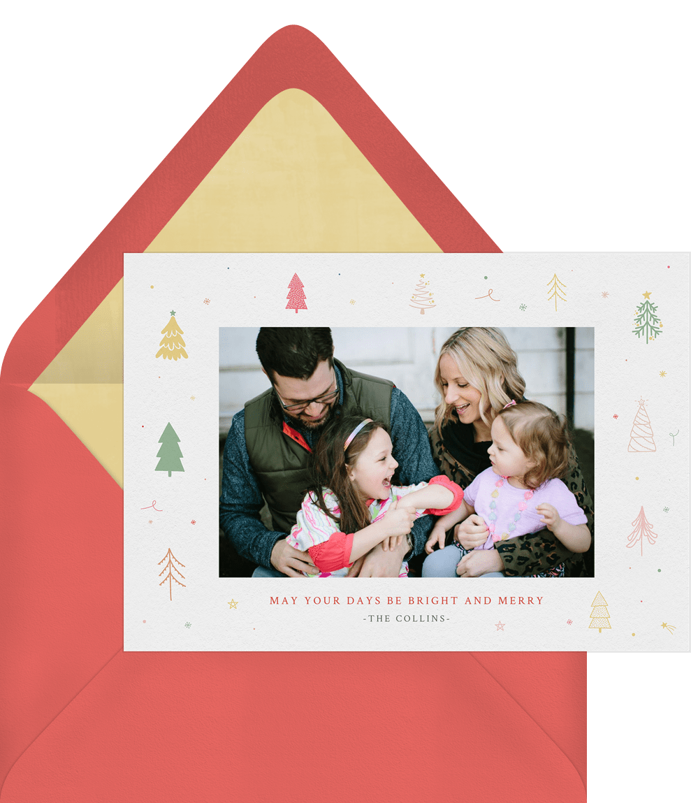 Cheerful Trees Cards | Greenvelope.com