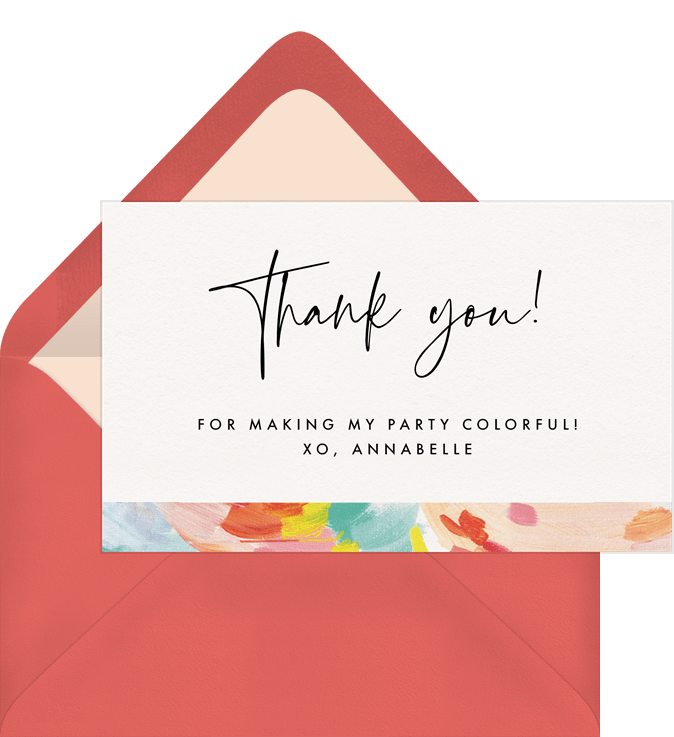 Cheery Acrylic Thank You Notes | Greenvelope.com