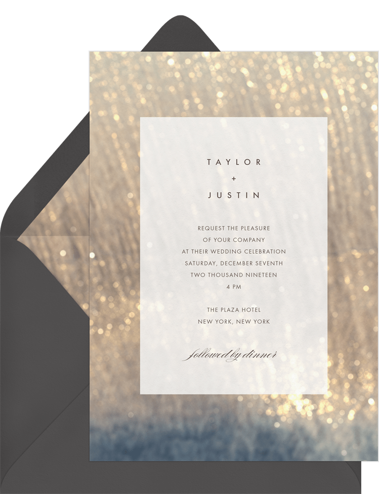 Chic Shimmer Invitations | Greenvelope.com