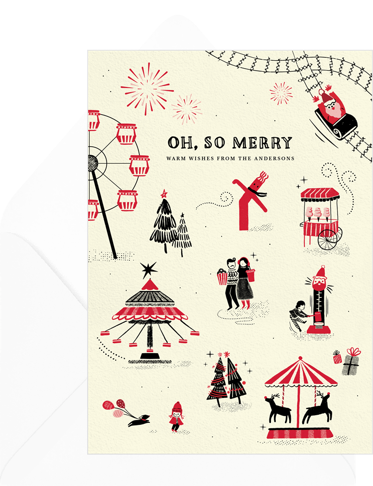 Christmas Carnival Cards | Greenvelope.com