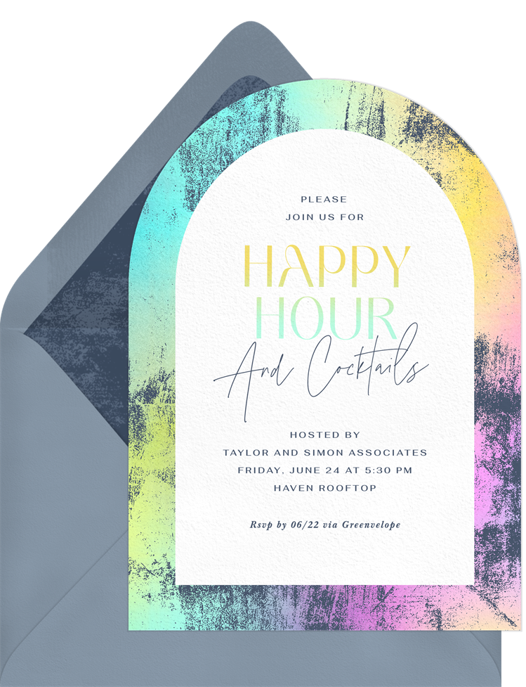 Chroma Arch Invitations | Greenvelope.com