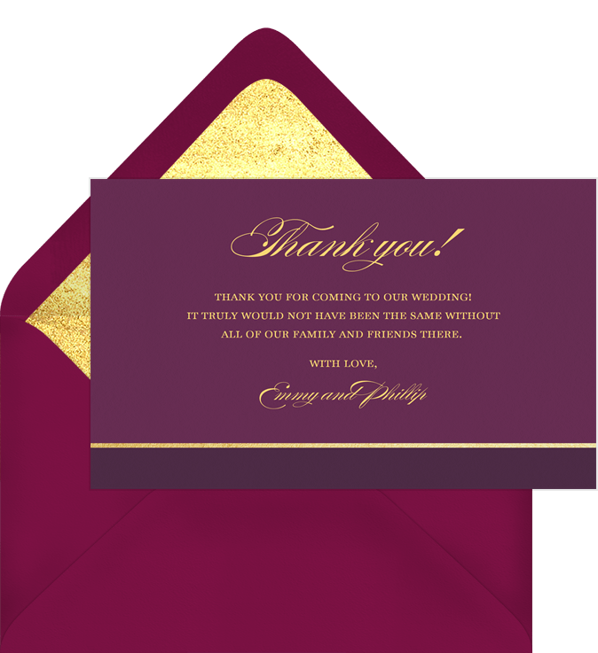 Classic Border Thank You Notes | Greenvelope.com