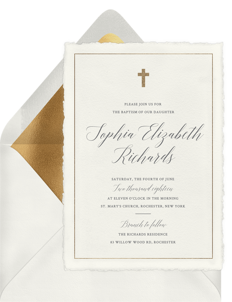Classic Deckled Edge Invitations | Greenvelope.com