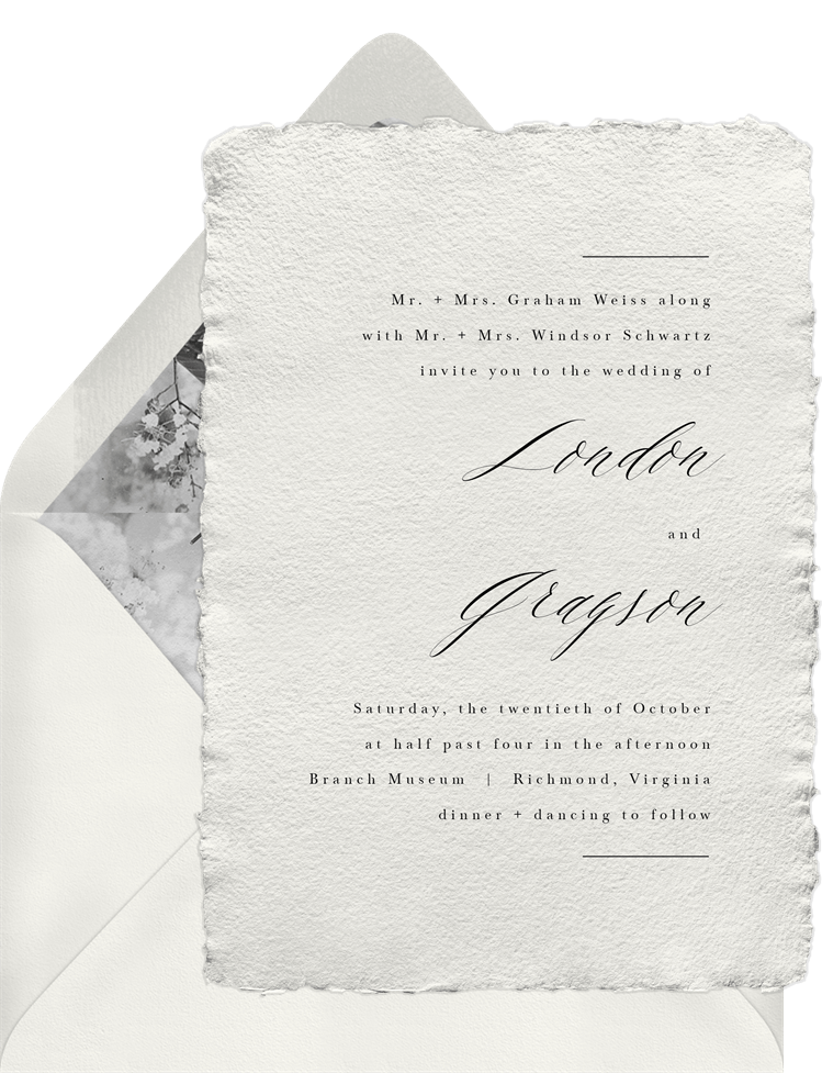 Classic Meets Modern Invitations | Greenvelope.com