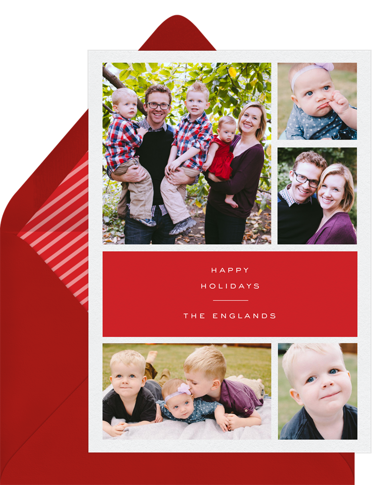 Color Block Collage Cards | Greenvelope.com