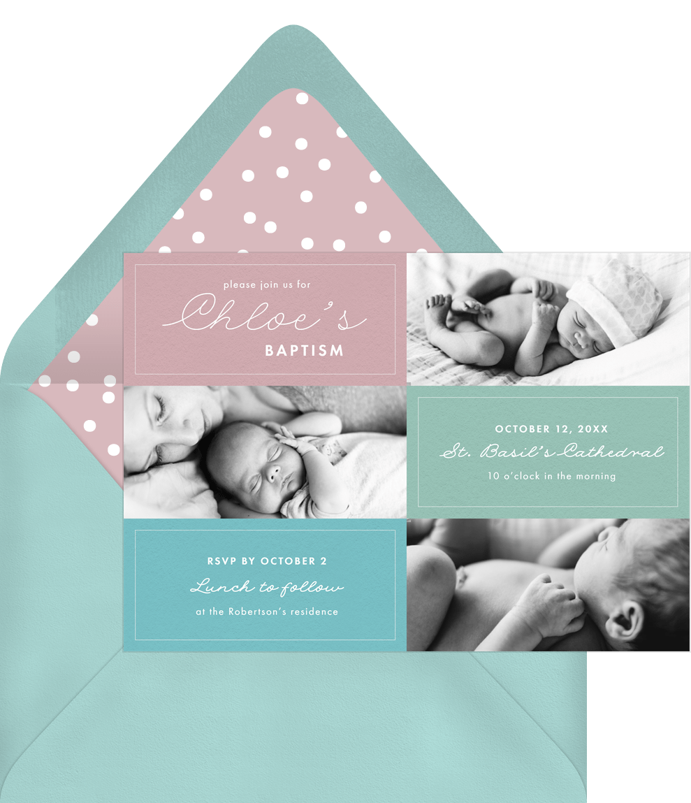 Color Block Trio Invitations | Greenvelope.com