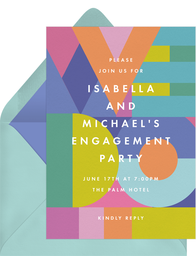 Color Block We Do Invitations | Greenvelope.com