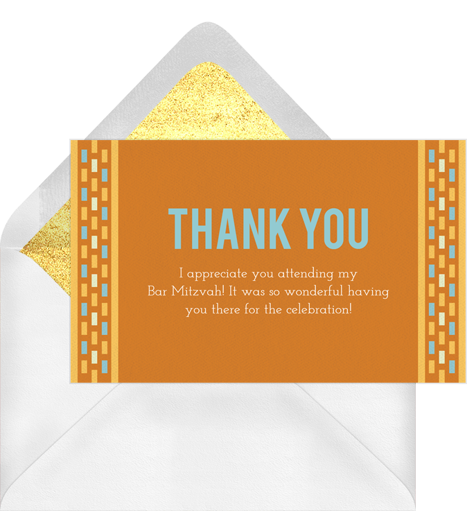 Colorful Dashes Thank You Notes | Greenvelope.com