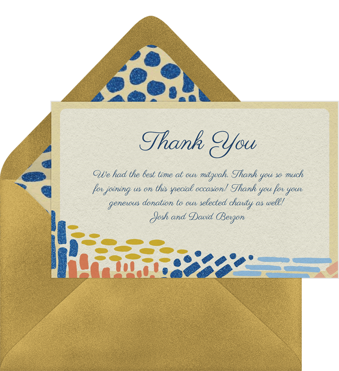 Colorful Mosaic Thank You Notes | Greenvelope.com
