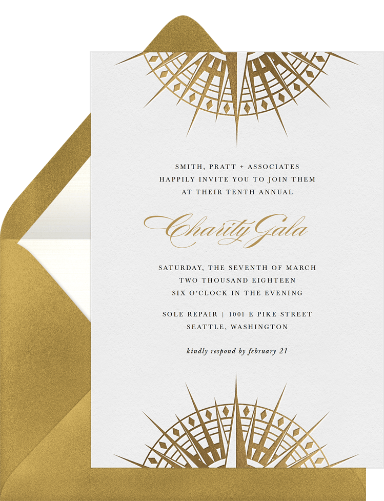 Compass Rose Invitations | Greenvelope.com